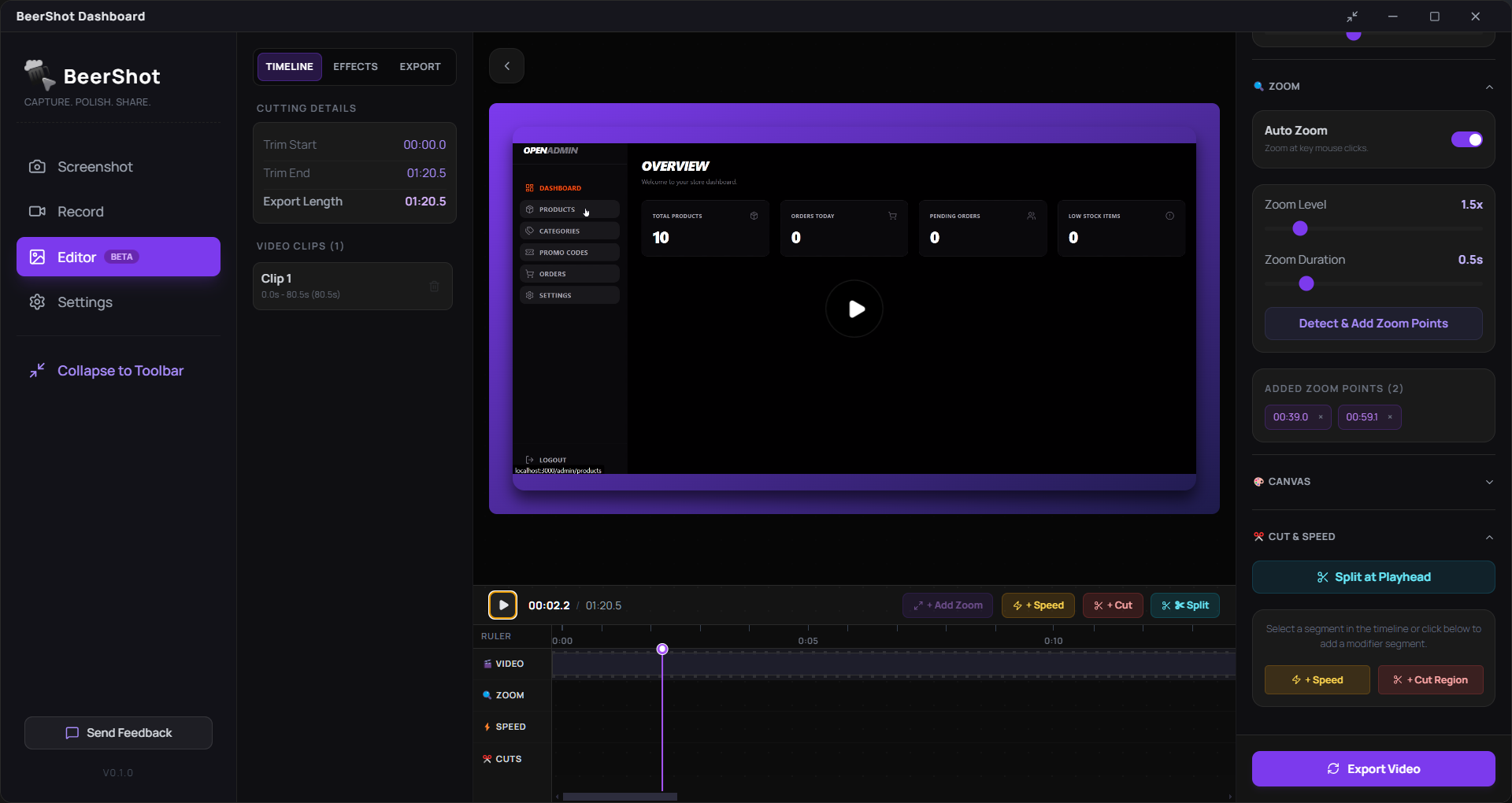 BeerShot — Screen Capture & Recorder for Windows